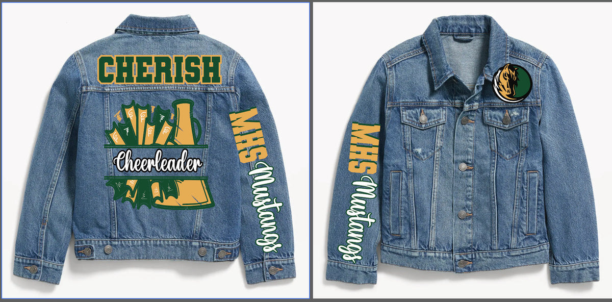 Denim jacket MHS Mustangs – Mezmerized Designs